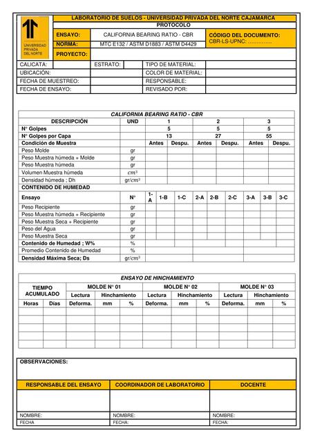 PROTOCOLO CBR | Rosa R | uDocz