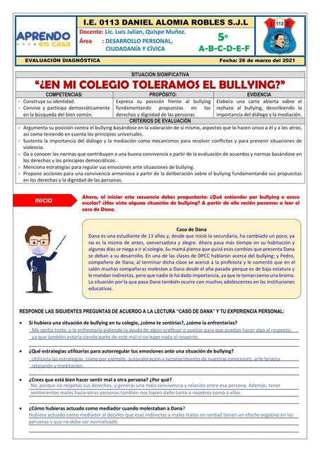 SEMANA 2 DPCC BULLYING 2 | Anna | uDocz