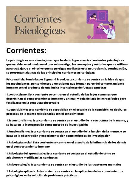 La psicología es una ciencia joven que ha dado lug | Aaron | uDocz