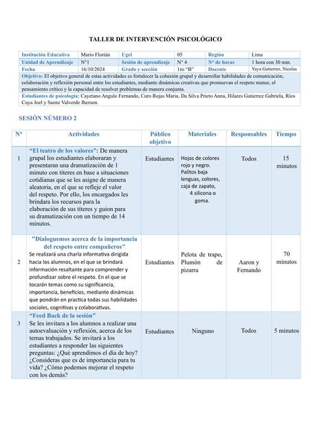 Cronograma N4 | Anna | uDocz