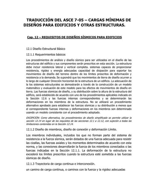 TRADUCCIÓN DEL ASCE 7 | Luis Rios | uDocz