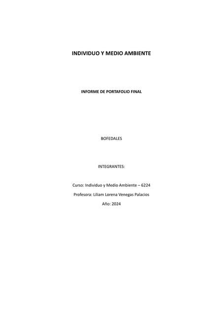 PORTAFOLIO FINAL individuo y medio ambiente | var | uDocz