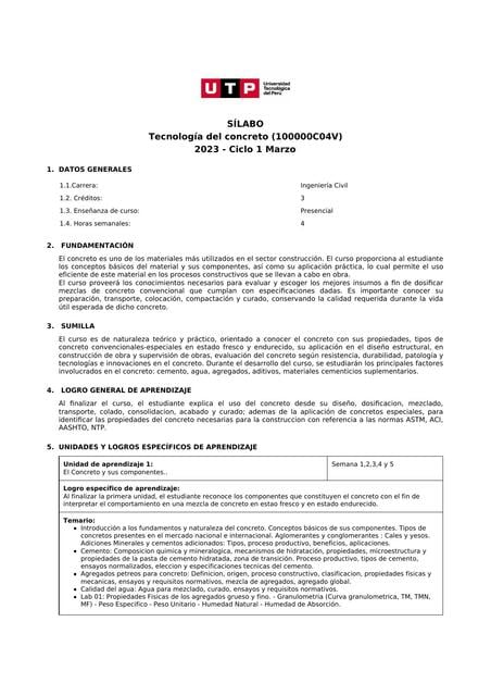 C04V TecnologiaDelConcreto | MusicDan | uDocz