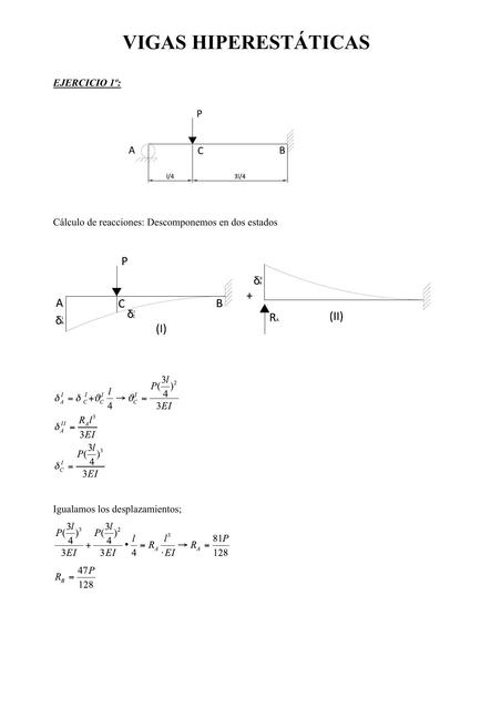 EJERCICIOS DE VIGAS HIPERESTATICAS | Aldair Vargas | uDocz