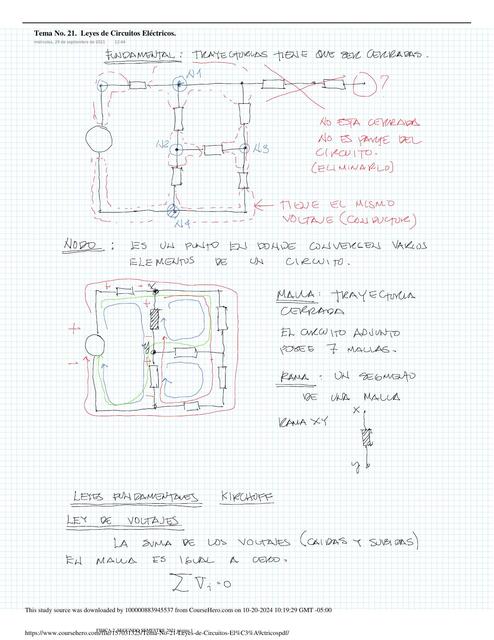 Tema No 21 Leyes de Circuitos El ctricos pdf | Carlos Andres | uDocz