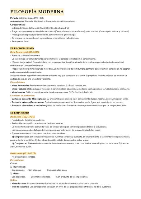 Filosofia moderna | Fernanda | uDocz