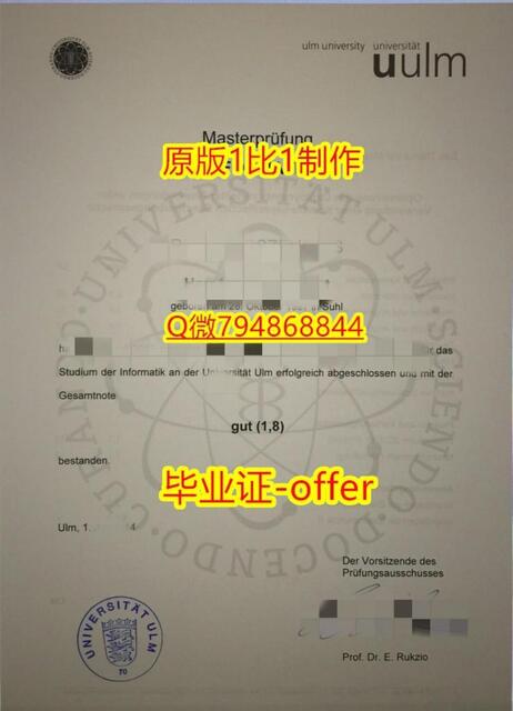 留信认证【乌尔姆大学offer-学位证书Q微：794868844办理德国乌尔姆大学offer-学位证书乌尔姆大学本科/硕士文凭证书Universitat Ulm | miriw | uDocz