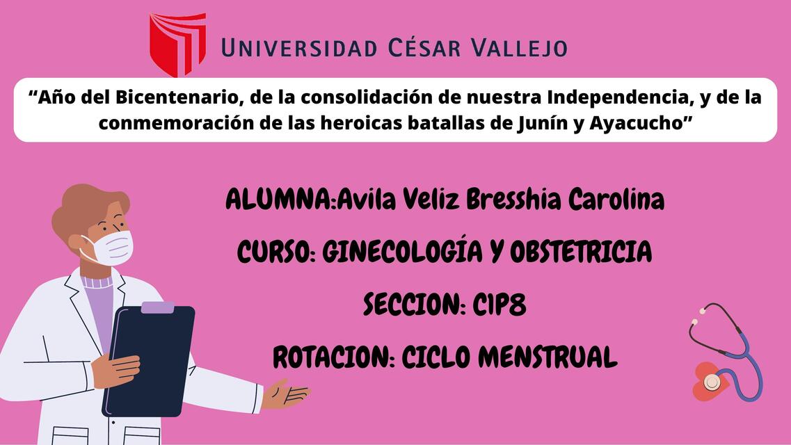 CICLO MENSTRUAL 1 | BRESSHIA CAROLINA AVILA VELIZ | uDocz