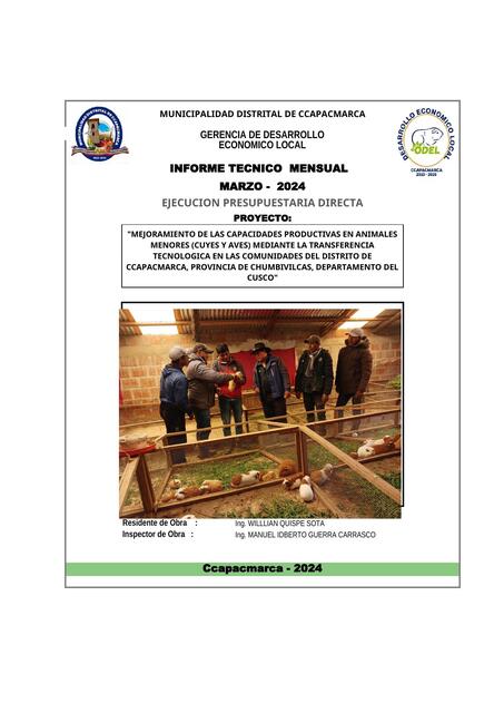 INFORME DE VALORIZACION FISICA MENSUAL MAYO | willian quispe sota | uDocz