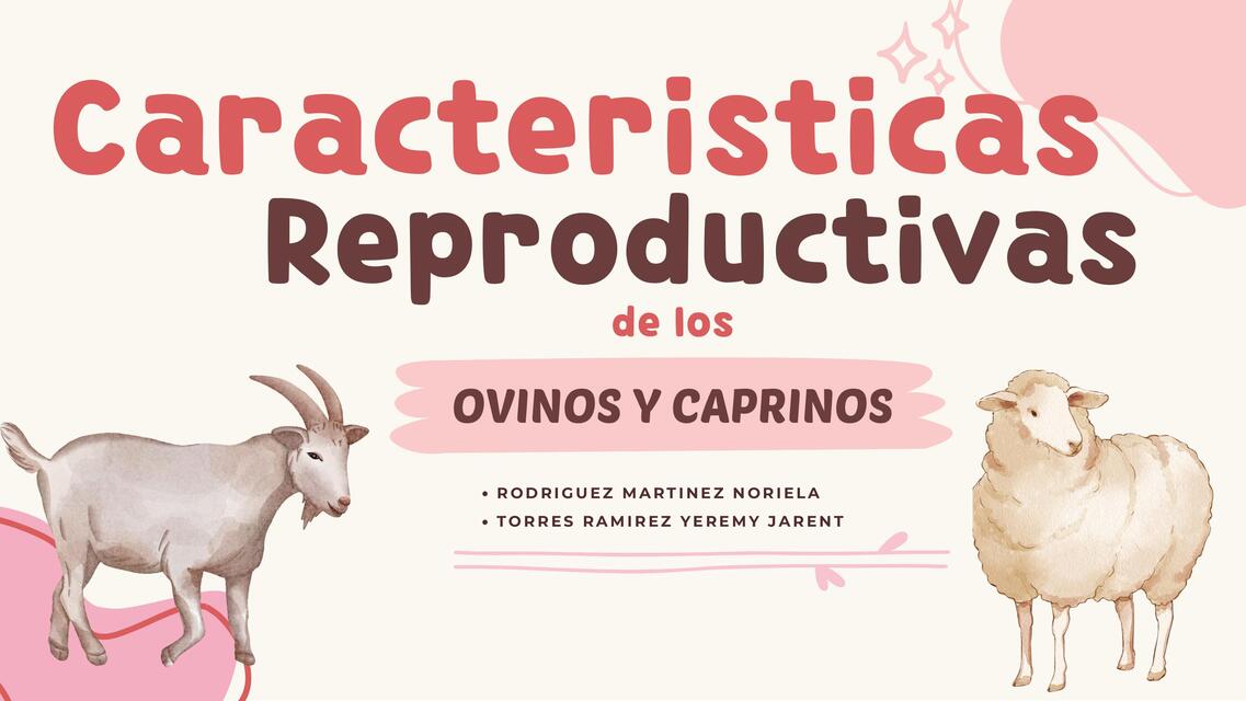 Caracteristicas reproductivas de ovinos y caprinos | Yeremy ToRa | uDocz