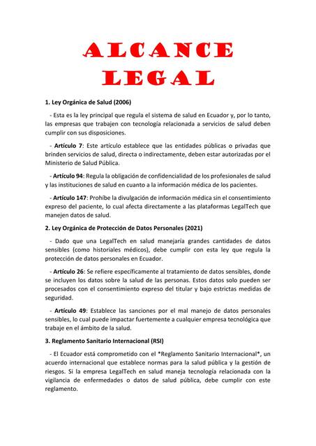 ALCANCE LEGAL | ISABEL | uDocz