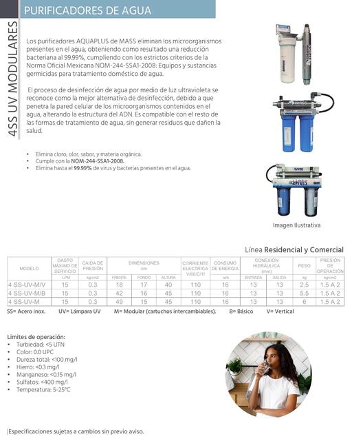 Ficha Tecnica Purificadores Modulares | Manuel Bertin | uDocz