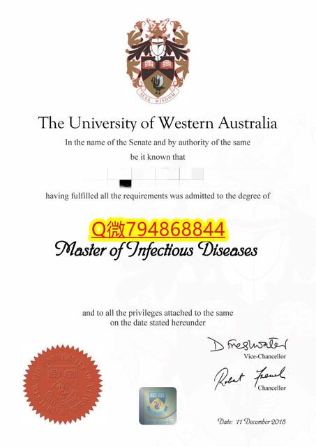 ☀学历认证【西澳大学学位证书】Q微：794868844制作【UWA毕业文凭证书】购买澳洲西澳大学本科/硕士offer,留信网学历认证 ...