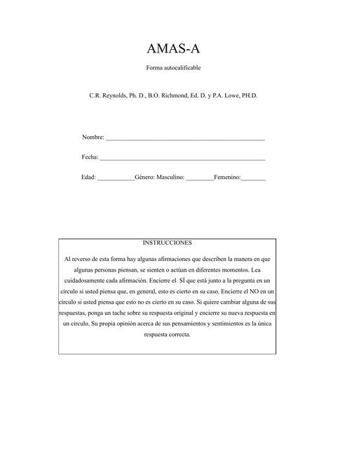 prueba amas a pr | alex | uDocz