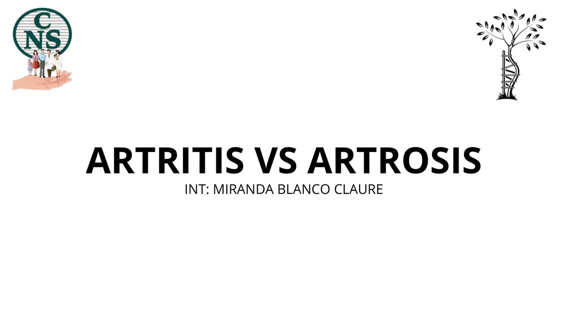 artritis y artrosis | Miranda | uDocz