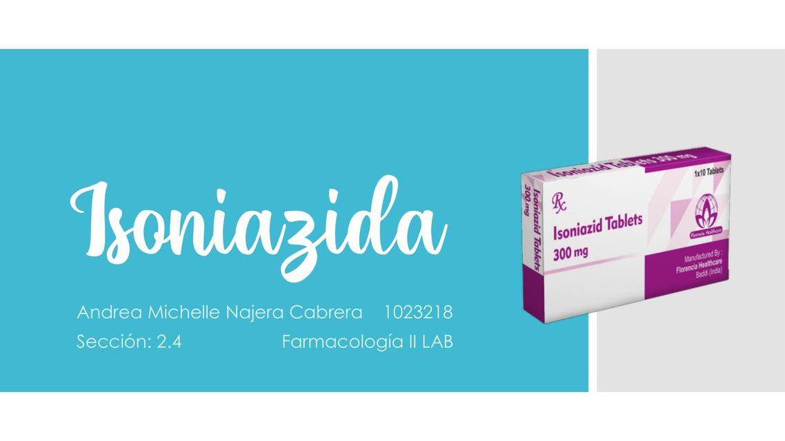 Isoniazida Para Que Serve - BRAINCP