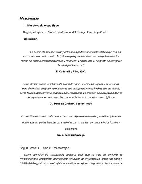 Masoterapia ASIGNACION | emibel garcia | uDocz