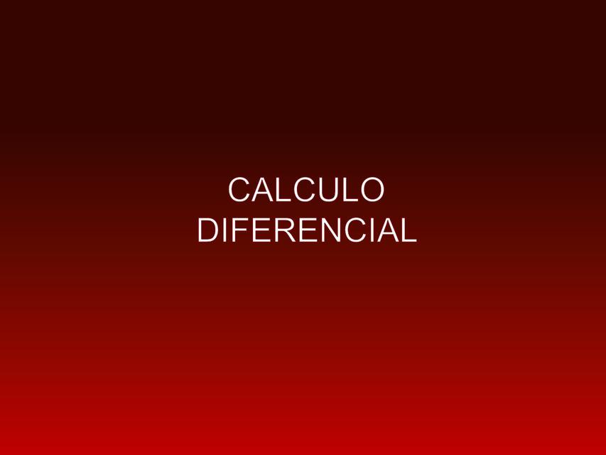 CALULO DIFERENCIAL | IVANNA DOMIN | uDocz