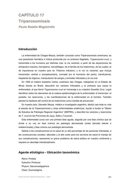 Tripanosomiasis | Rocío | uDocz