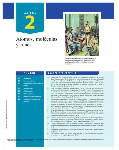 Átomos moléculas y iones | Lis Laboranti | uDocz