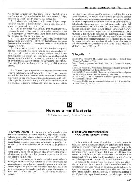 03 Herencia Multifactorial Medicina Interna Masson | Katerinee Flores ...