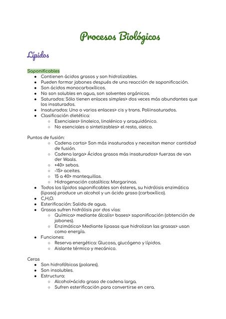 Procesos Biológicos 1 | Dannae | uDocz