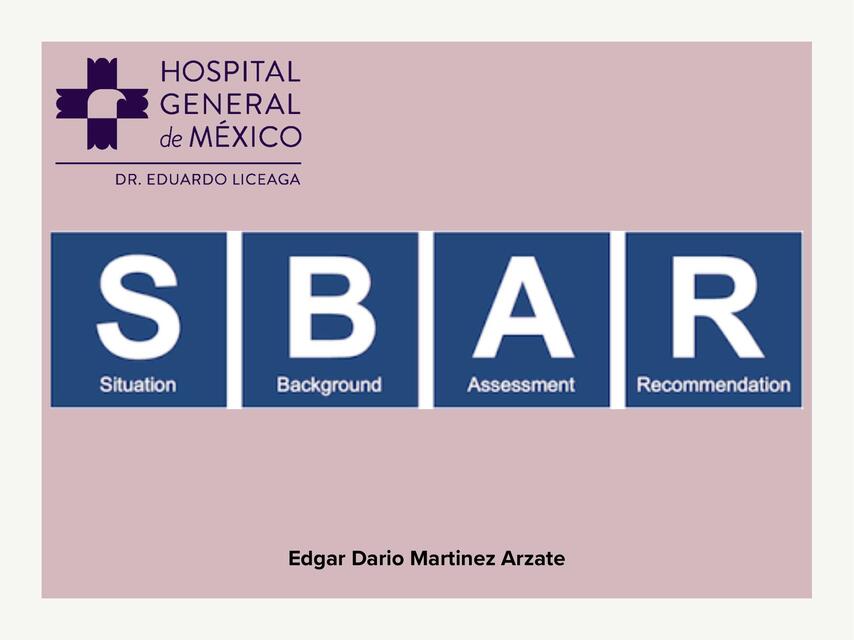 Metodología SBAR | Edgar | uDocz