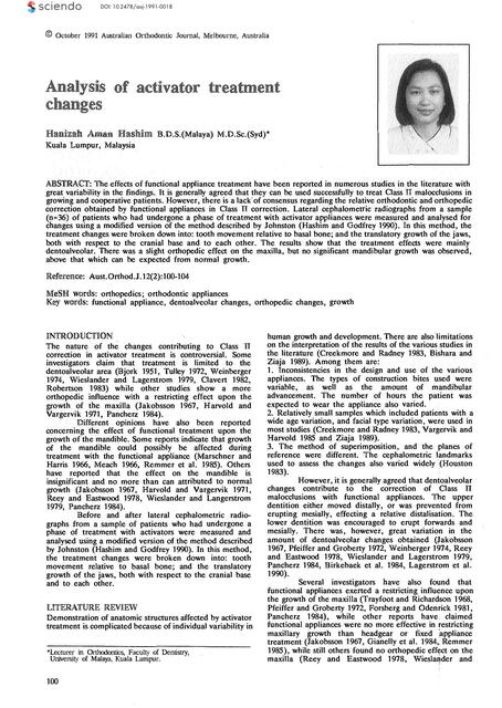 Analysis of activator treatment changes | Barbara Navarro | uDocz