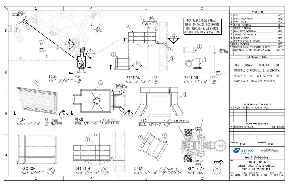 SM WD S 005 Burner Boom Structural and Mech Scope of Work GA | juan ...