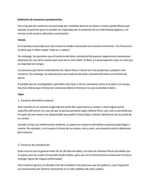 trastorno somatomorfo | Celeste Codutti | uDocz