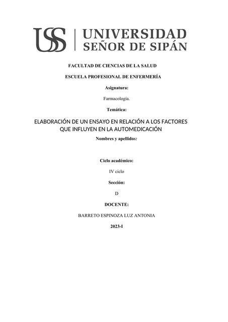 PA1 FARMACOLOGIA | DEYSI MAGALY | uDocz