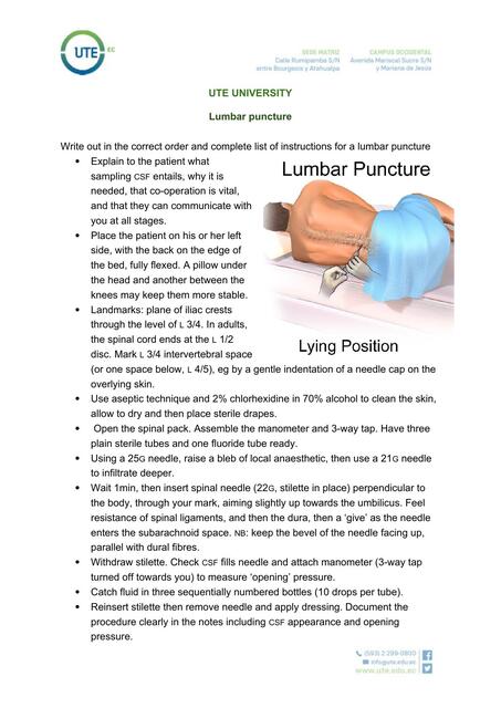 lumbar punction | Aitana Ross | uDocz