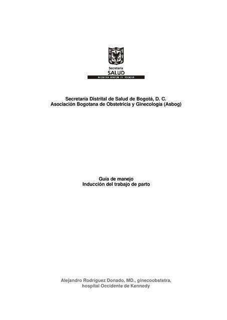 GUIA 6 MANEJO DE INDUCCION FRL TRABAJO DE PARTO | Jessica Rueda | uDocz