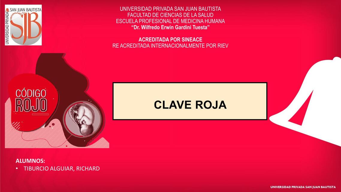 Clave Roja Obstétrica | Richard | uDocz