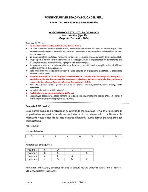 ALGOED Laboratorio 1 2024-2 | Alonso Manuel | uDocz