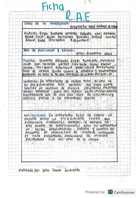 Ficha RAE y hemoderivados | Sofia | uDocz