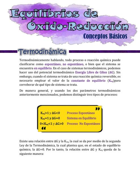 ⚗Equilibrio Redox - Química Analítica | uDocz