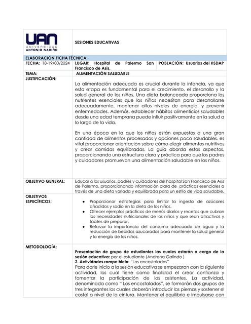 Alimentacion saludable | MARIA PAULA LUGO CRUZ | uDocz