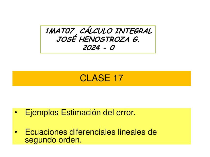 EDO lineal homogenea de 2do orden PPT | DANIEL ALBERTO | uDocz