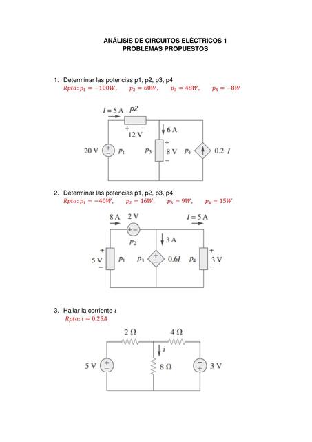 Problemas propuestos 1 BI31 | Mar | uDocz