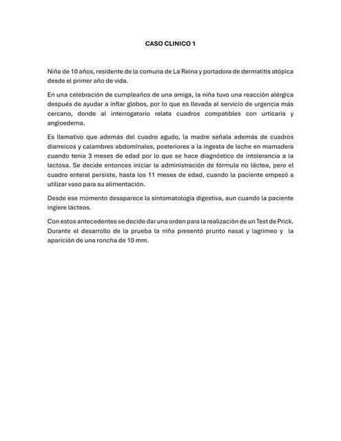 CASO CLINICO 1 | Camila Cstll | uDocz