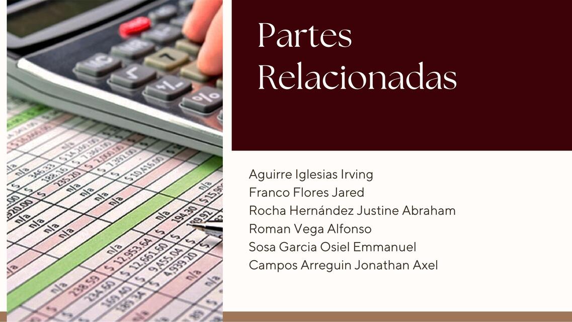 PARTES RELACIONADAS | Osiel Emmanuel | uDocz