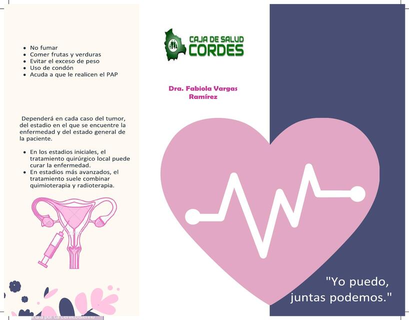 triptico de cancer de cuello uterino | Fabiola Vargas | uDocz triptico de cancer de cuello uterino | Fabiola Vargas | uDocz