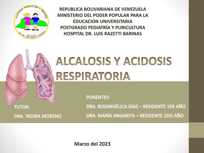 ALCALOSIS Y ACIDOSIS RESPIRATORIA | | uDocz