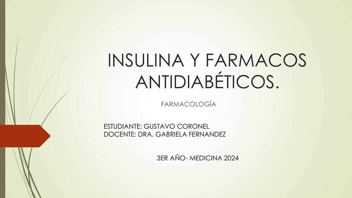 Insulina y fármacos antidiabéticos | | uDocz