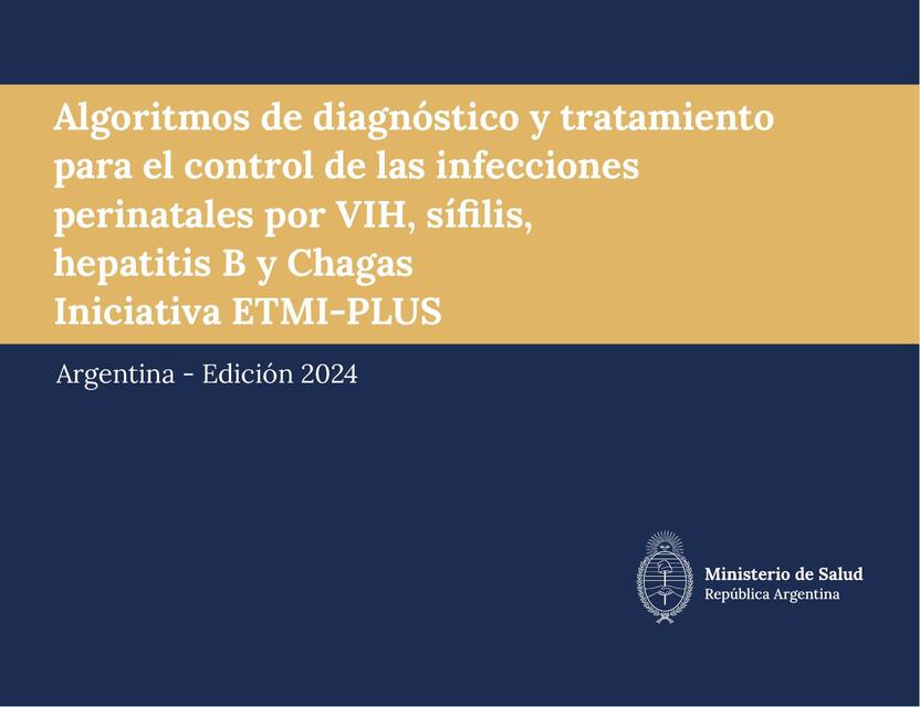 algoritmos d diag y trat ip vih sifilis vhb y chag | Pepe | uDocz