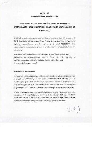 protocolo podologia | sofia | uDocz