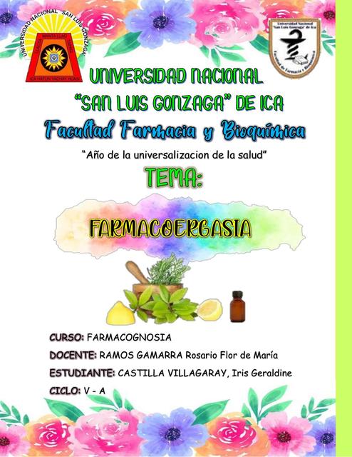 Resumen QUÉ ES LA FARMACOERGASIA | Pharmaceu_Tips | uDocz