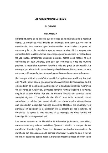 Filosofía | Melani Escobar | uDocz