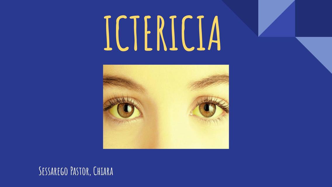 ICTERICIA | Apuntes Médicos | uDocz